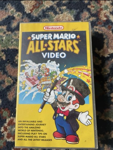 Nintendo Super Mario All Stars VHS Video Tape Cassette Retro | eBay UK