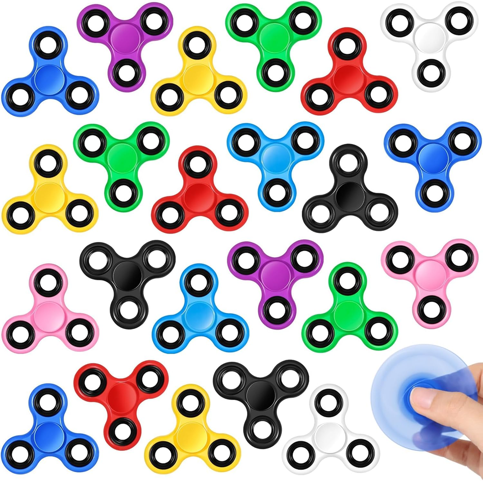 24 Pack Fidget Spinners Bulk for Kids Adults, Stress Relief Sensory ...