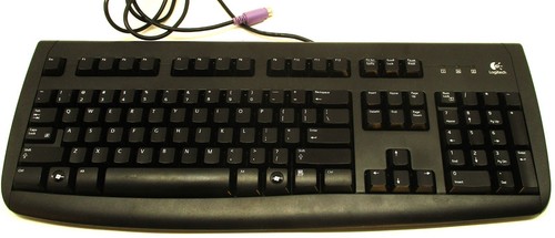 Working Black Logitech Brand Deluxe 250 Keyboard with PS/2 Connector | eBay