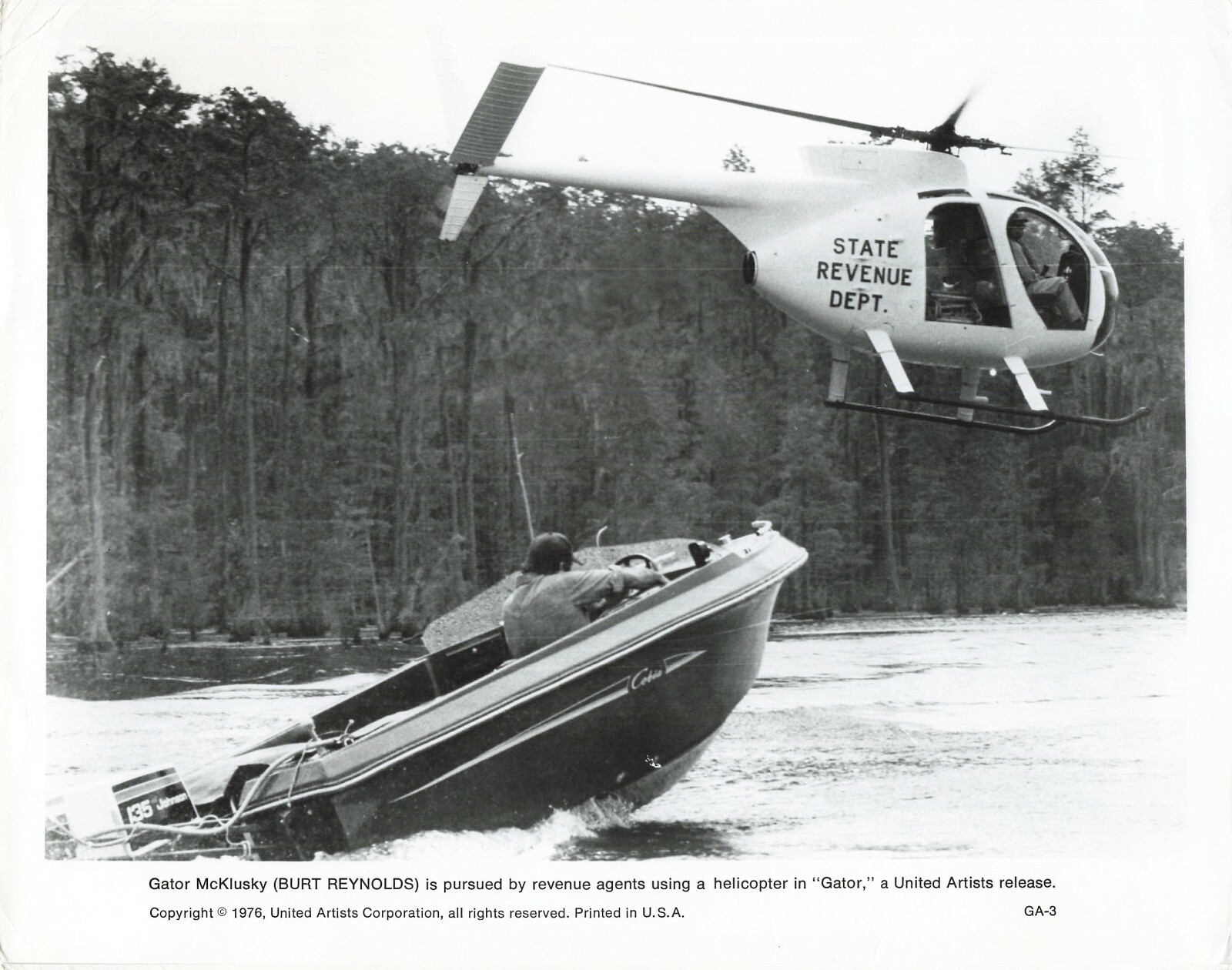 Burt Reynolds Gator Helicopter