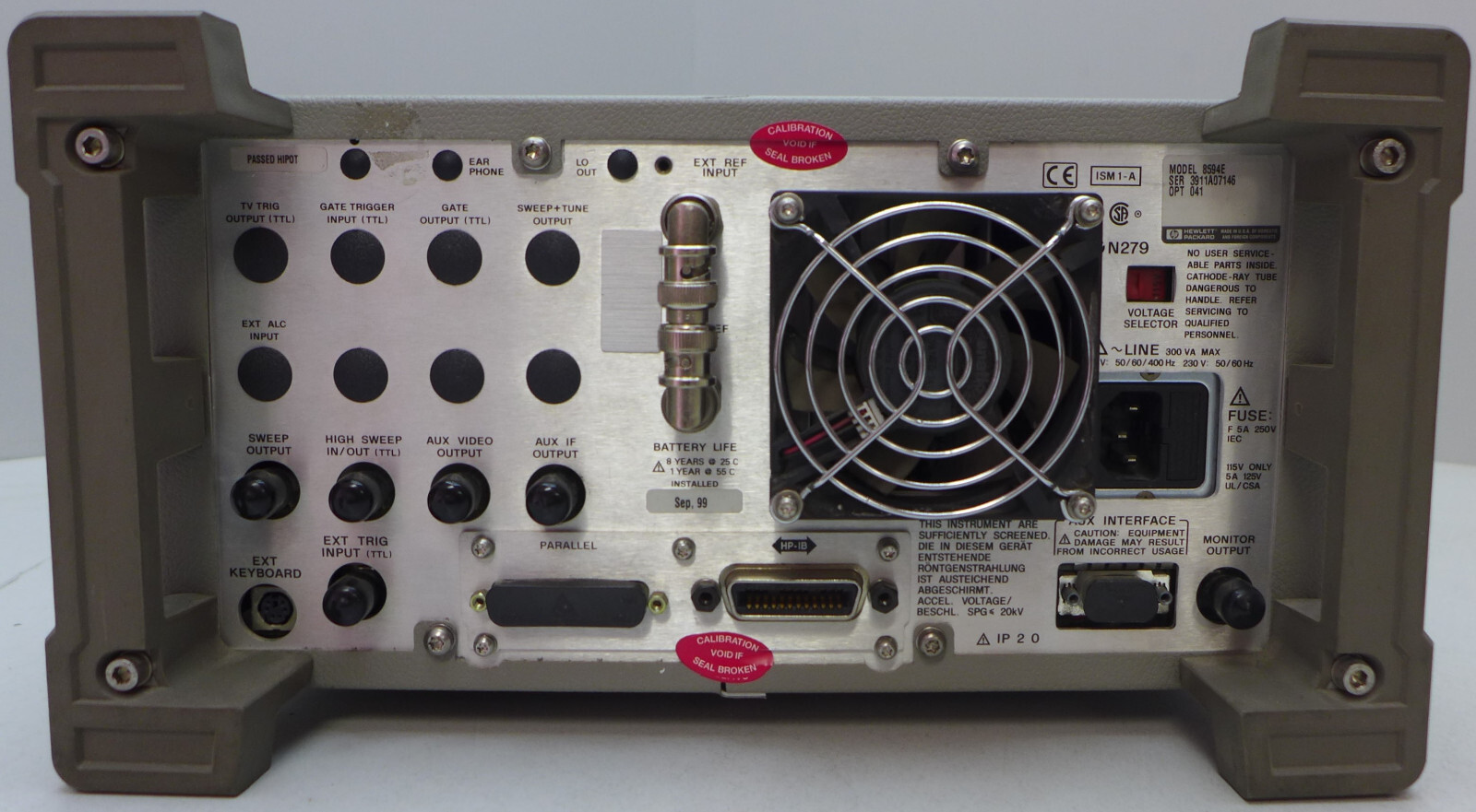 Agilent/HP 8594E Option 041 Spectrum Analyzer 9 kHz - 2.9 GHz - Working ...