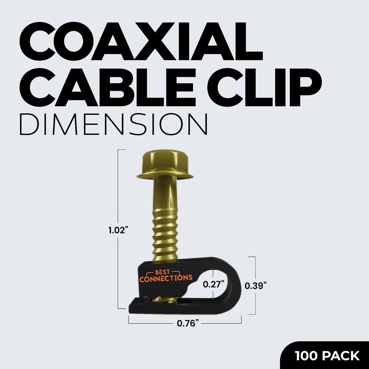 Nails, Screws & Fasteners Stanz (TM) Flex Single Coaxial Cable Clips ...