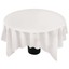 82" WHITE ROUND PAPER TISSUE/POLY LINED TABLE COVER OCTAGON SHAPE ...