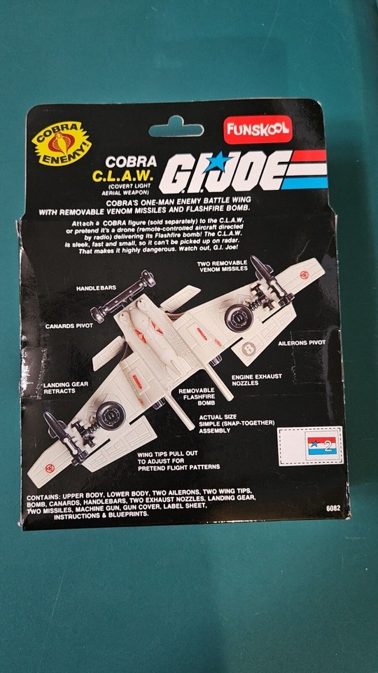 GI Joe Funskool Cobra Claw #2 MIB. One side sealed. Other side open. G ...