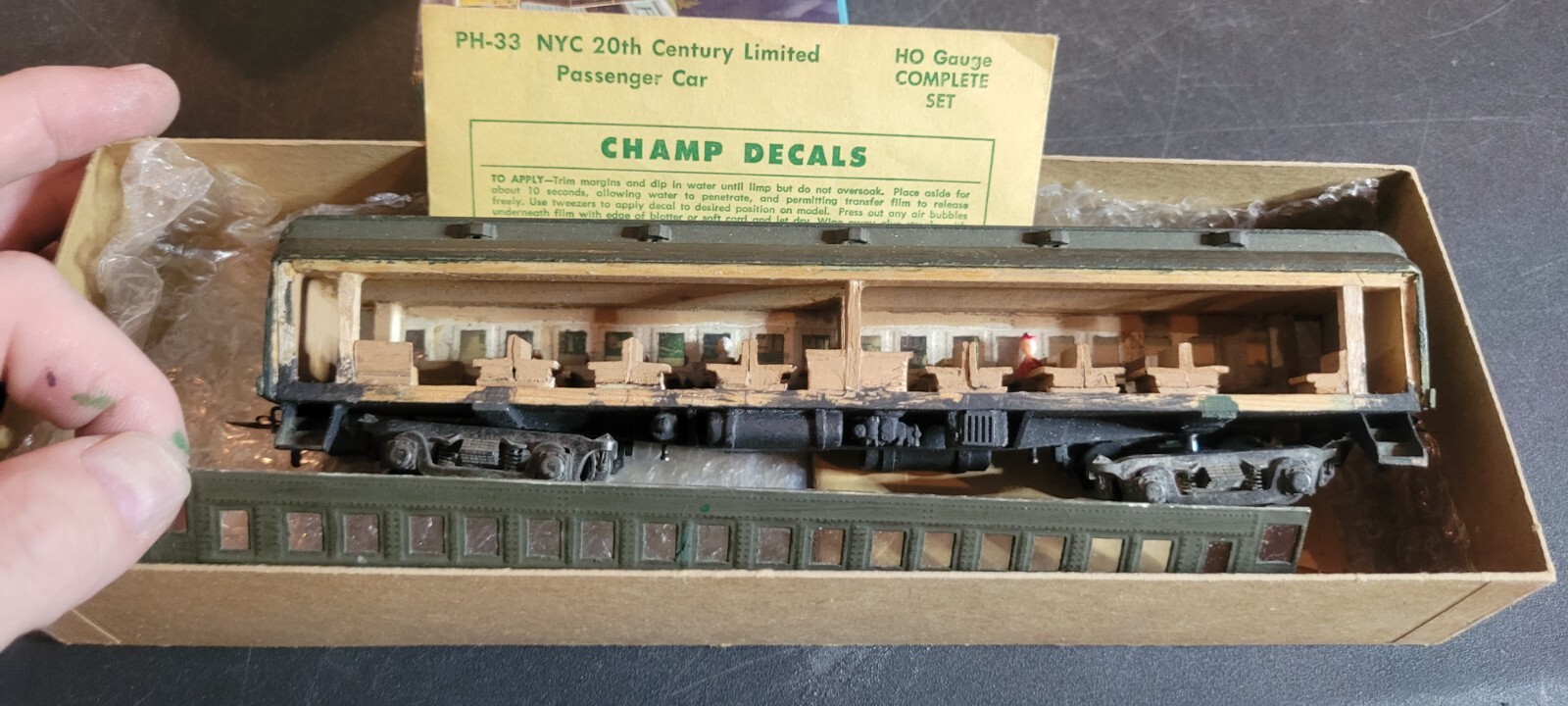EX BOXED HO Scale Train Car PH-33 NYC 20TH CENTURY LIMITED PASSENGER ...