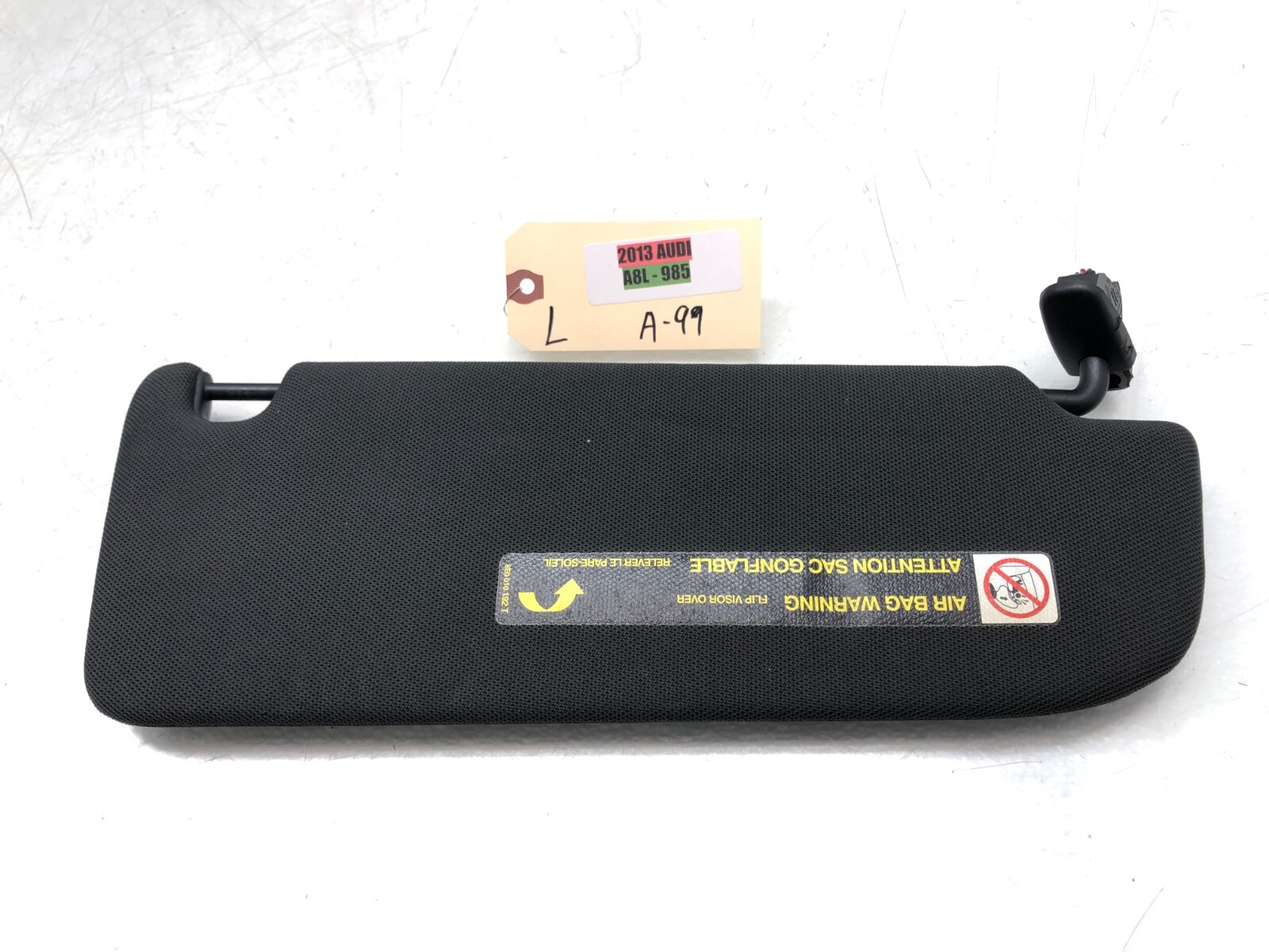 2011-2017 AUDI A8 L D4 LEFT DRIVER FRONT SUN VISOR OEM. | eBay