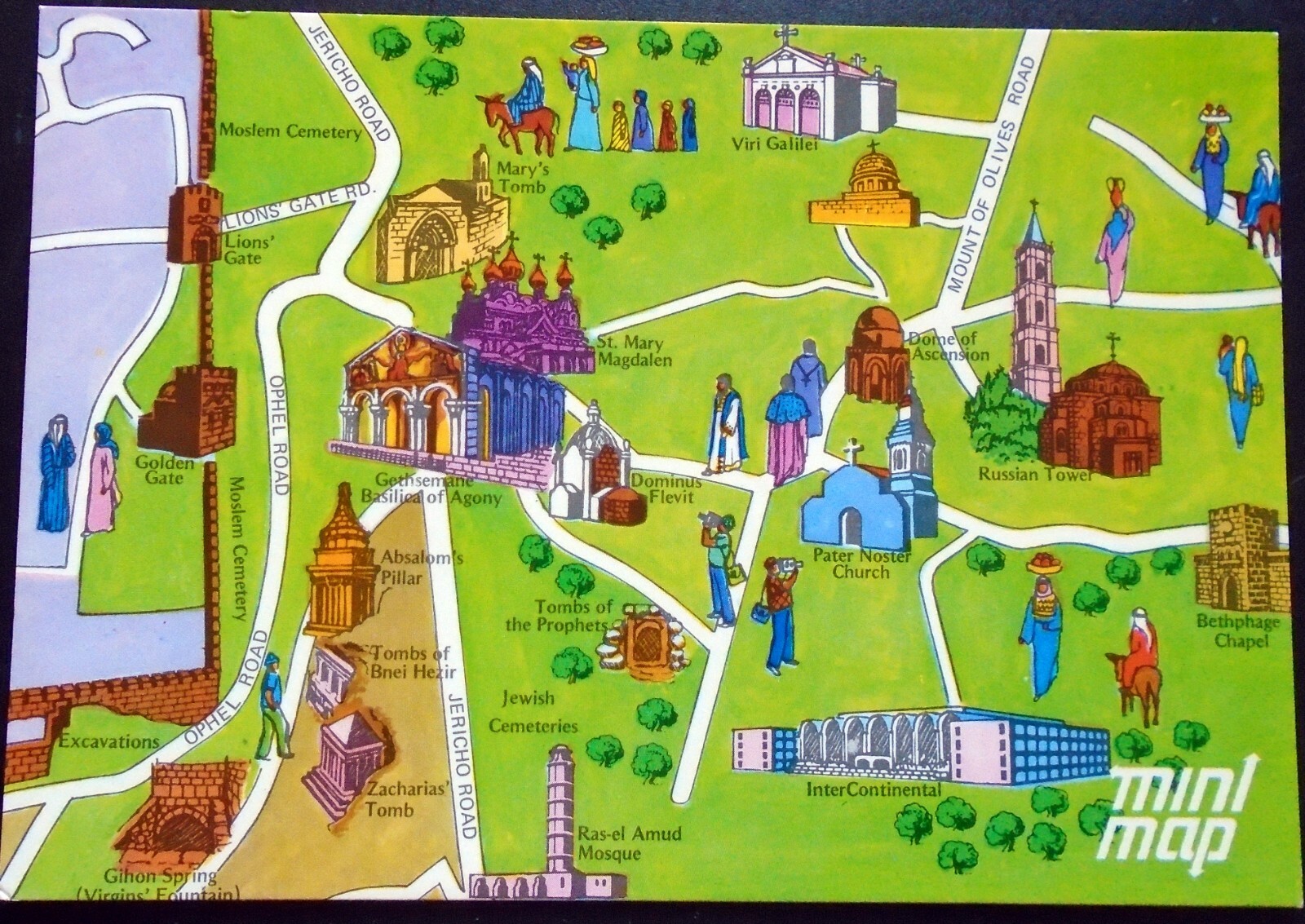 Mount Of Olives Map