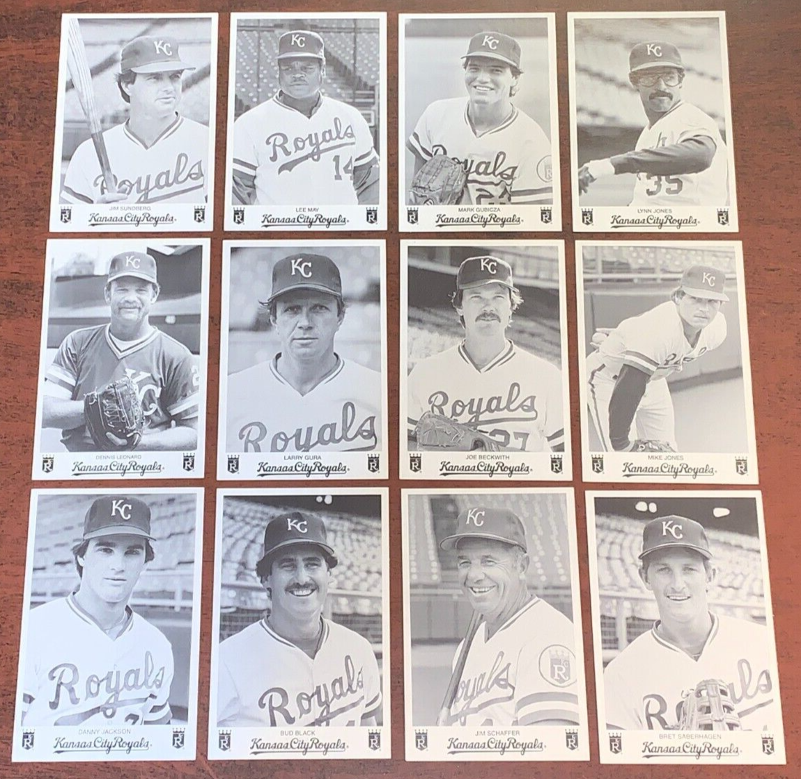 Kansas City Royals Postcard 1980s Team Issue Post Card Baseball Lot of ...