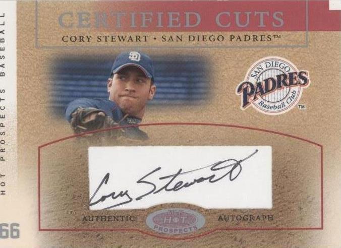 2003 Fleer Hot Prospects - Certified Cuts Cory Stewart #117 /500 (AU ...