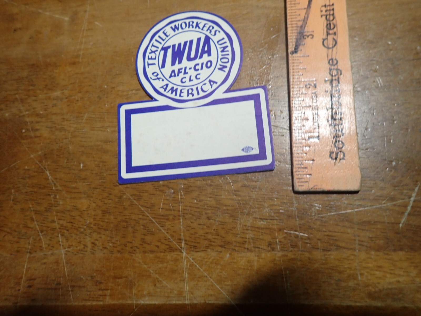 TEXTILE WORKERS UNION OR AMERICA TWUA AFL CIO CLC DECAL BX R#22 | eBay