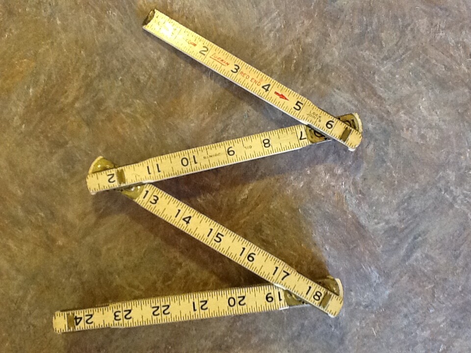 Lufkin red end folding ruler #066 - 72 inch | eBay UK