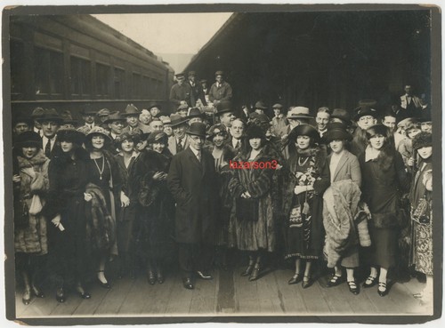 ROSCOE FATTY ARBUCKLE RARE 10x14 CANDID PHOTO 1910s/20s MARCUS LOEW ...