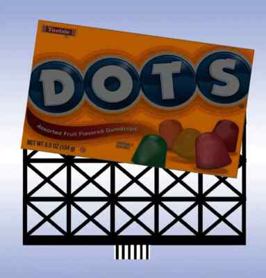 DOTS GUMDROPS ANIMATED NEON BILLBOARD SIGN BY MILLER ENGR-HO-SCALE ...