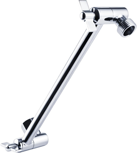 Heavy Duty Adjustable Shower Arm, 11" Brass Extension with Gear Lock ...
