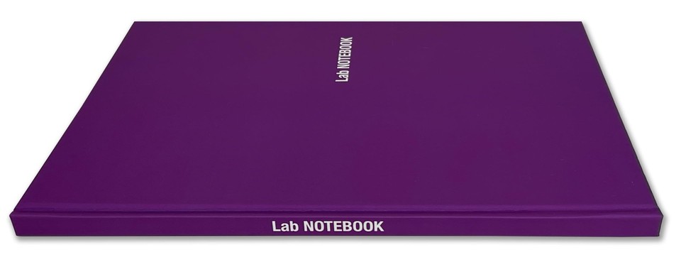 Purple Lab Notebook/100 Page Sewn Laboratory Notebook - Professional ...