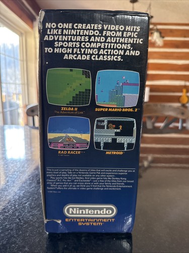 NES Nintendo Console Control Deck Original Packaging With Controllers ...