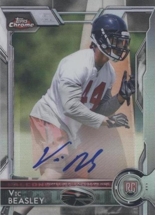 2015 Topps Chrome - Rookies Vic Beasley #101 Refractor Autographs /150 ...