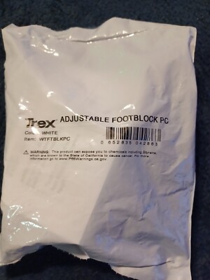 Trex Transcend Adjustable Foot-Block PC Color White WTFTBLKPC | eBay