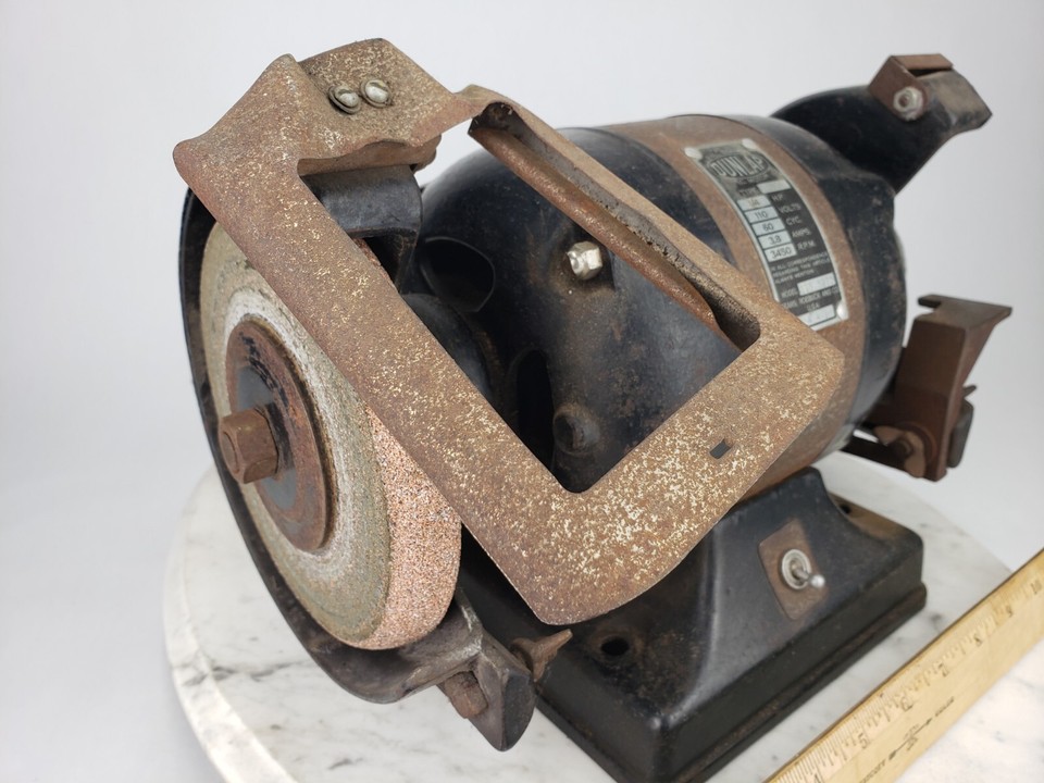 Vintage Sears Craftsman Dunlap Bench Grinder Buffer - 6" 1/4 HP 3450 ...