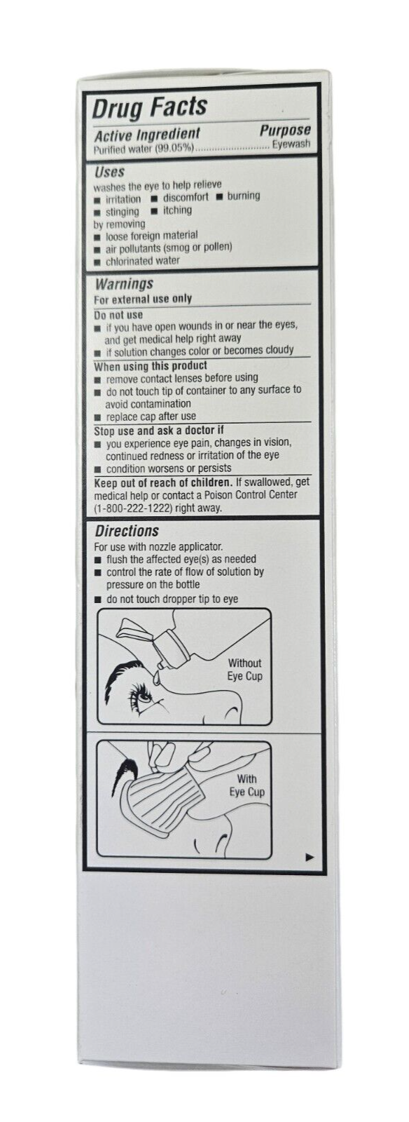 Rugby EYE WASH Eye Irrigating Solution w/ Eye Cup 4oz ( 2 pack ) -- | eBay