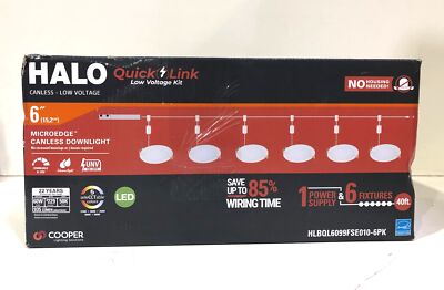 Halo QuickLink 6 in. 2700-5000K Canless Integrated LED Recessed ...