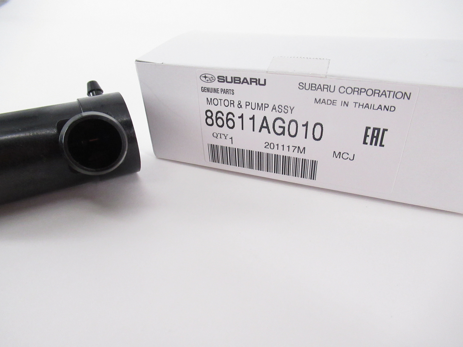 Genuine OEM Subaru 86611AG010 Front Windshield Washer Fluid Pump Motor ...