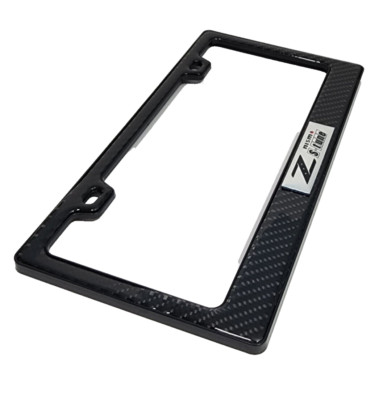 LICENSE PLATE FRAME COVER CARBON FIBER LOOK FOR NISM-O 350Z Z 370Z 240 ...