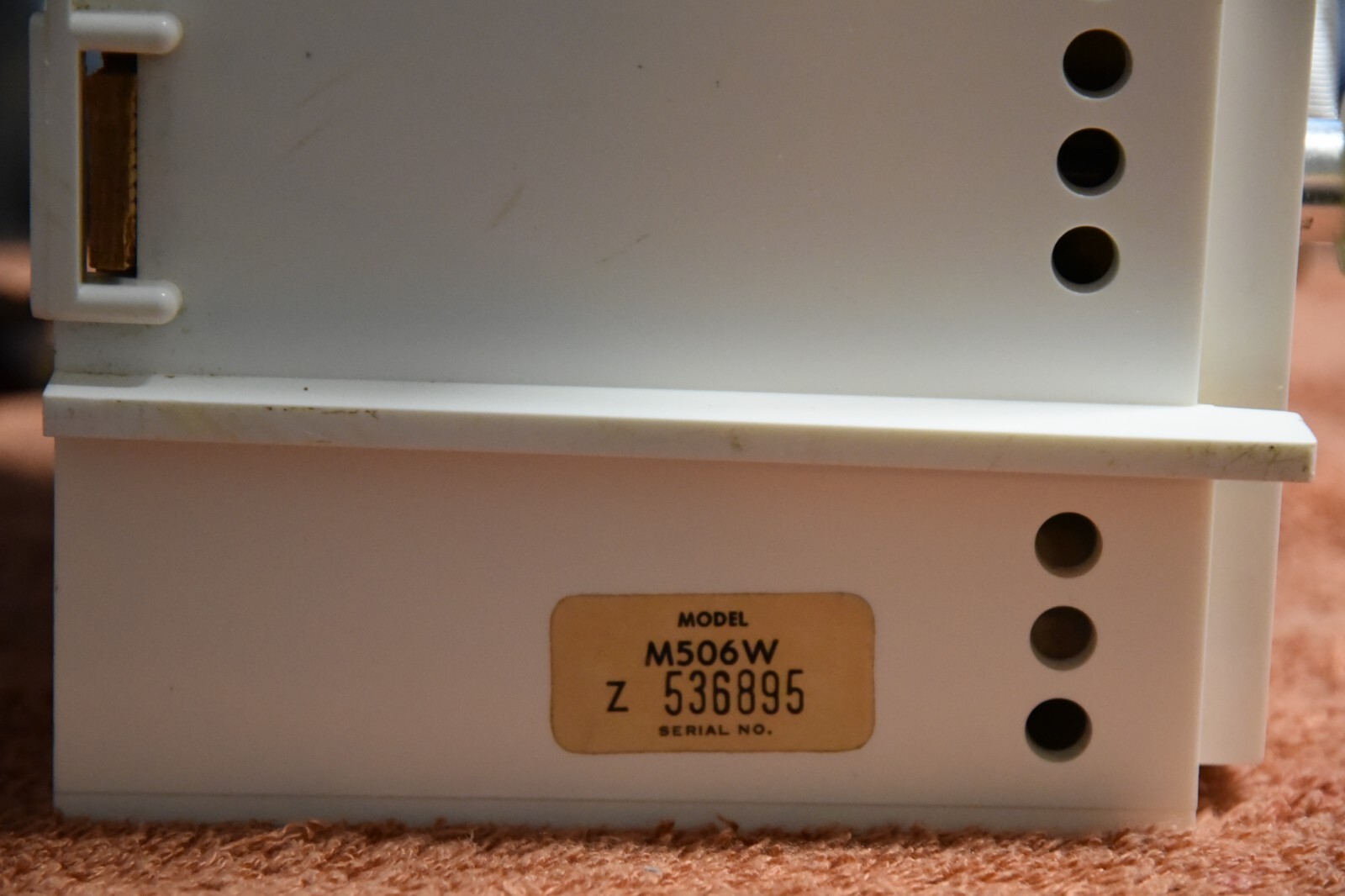 VTG ZENITH AM TUBE RADIO TABLE MODEL M506W A1 SHAPE WORKS/NOT ALL ...