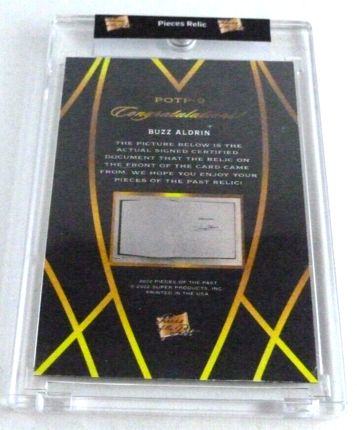 2022 The Bar Pieces of the Past Buzz Aldin Relic Card | eBay