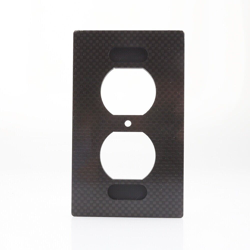117*70 Carbon Fiber Power outlets cover wall plate, Duplex Receptacle ...