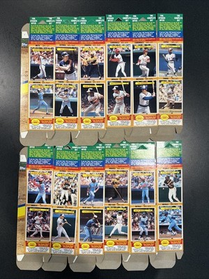 1984 Topps Baseball Yearbook Stickers 35 Ct Box Lot of 12 Empty Boxes ...