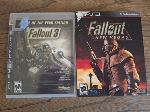 Fallout PS3 bundle lot Fallout 3 BRAND NEW SEALED + Fallout New Vegas ...