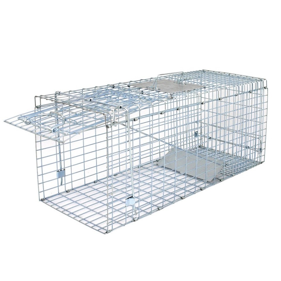 Extra Large Rodent Cage Live Animal Trap Garden Rabbit Raccoon Cat 32 ...