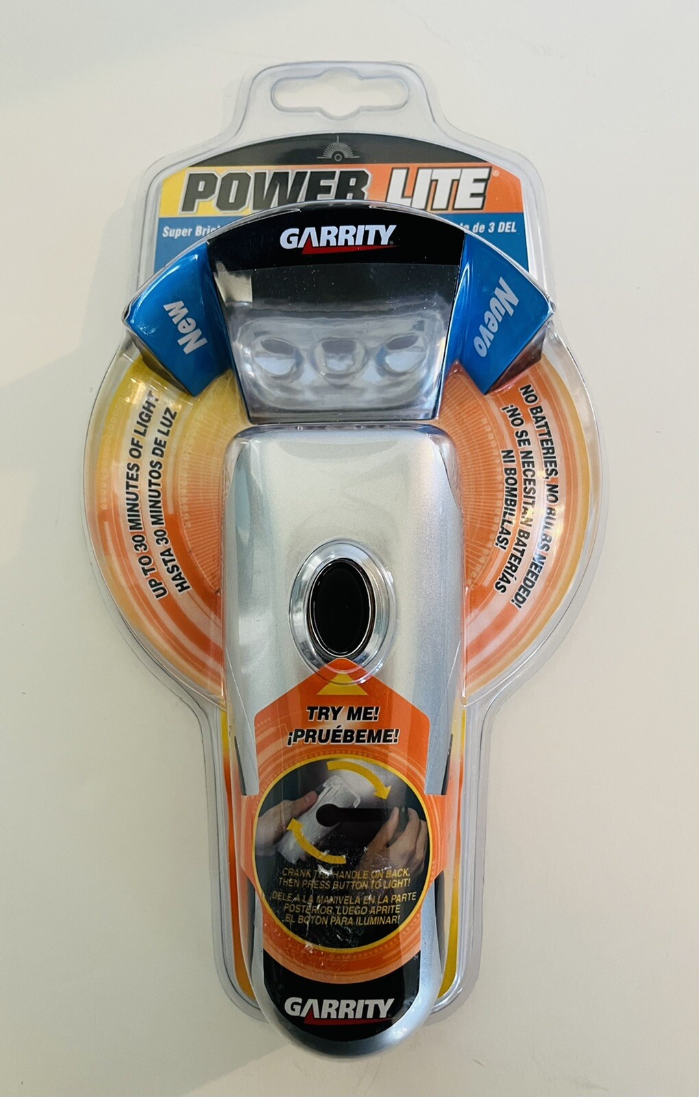 Garrity 3 LED Crank Lite Model K023g Flashlight for sale online | eBay