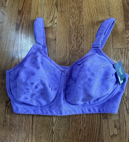 Elila Jacquard Full Coverage Full Support Soft Cup Bra | eBay