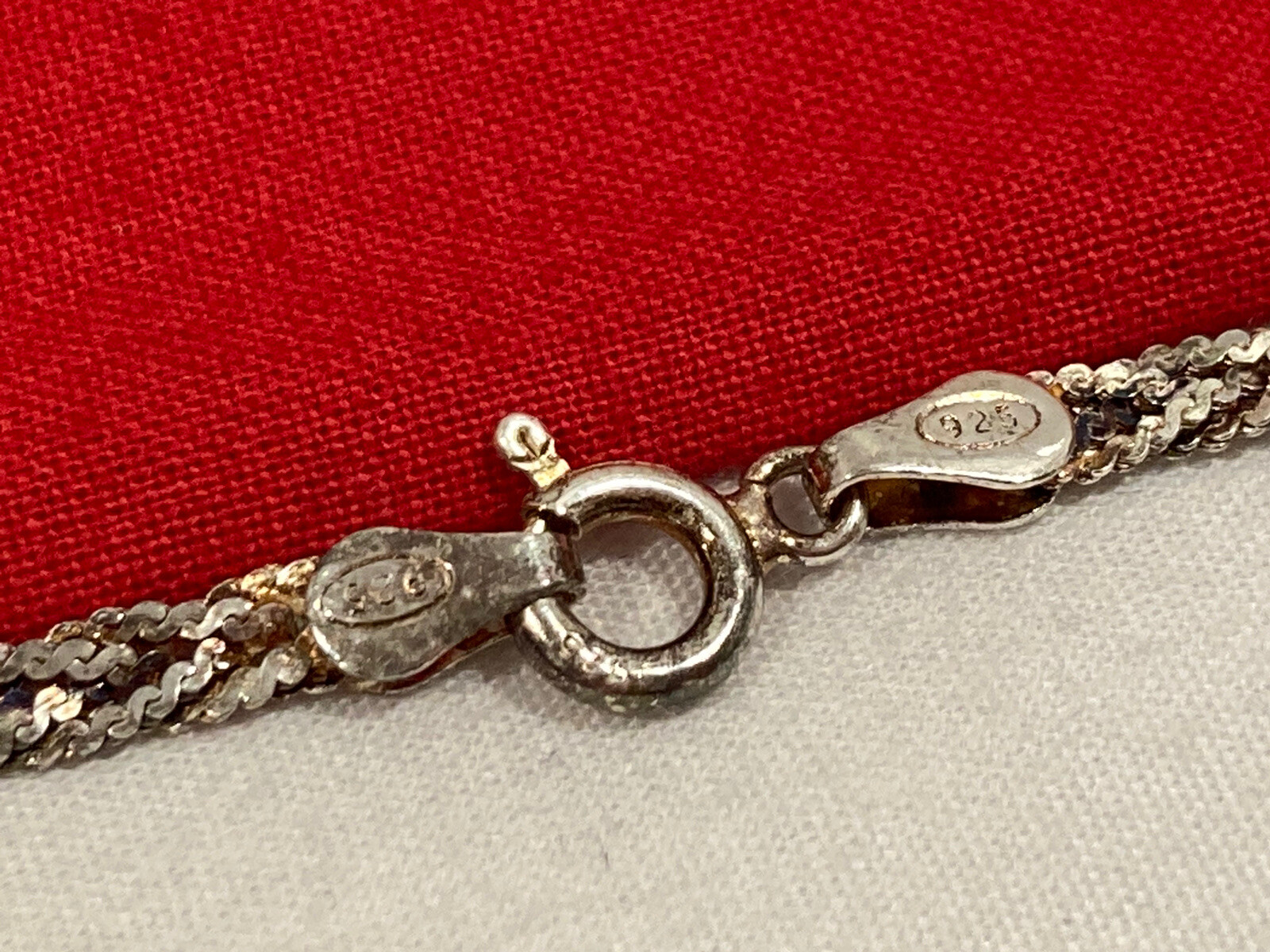 NEW NOS ITALY 925 Sterling Silver Multi Strand Braided Serpentine ...