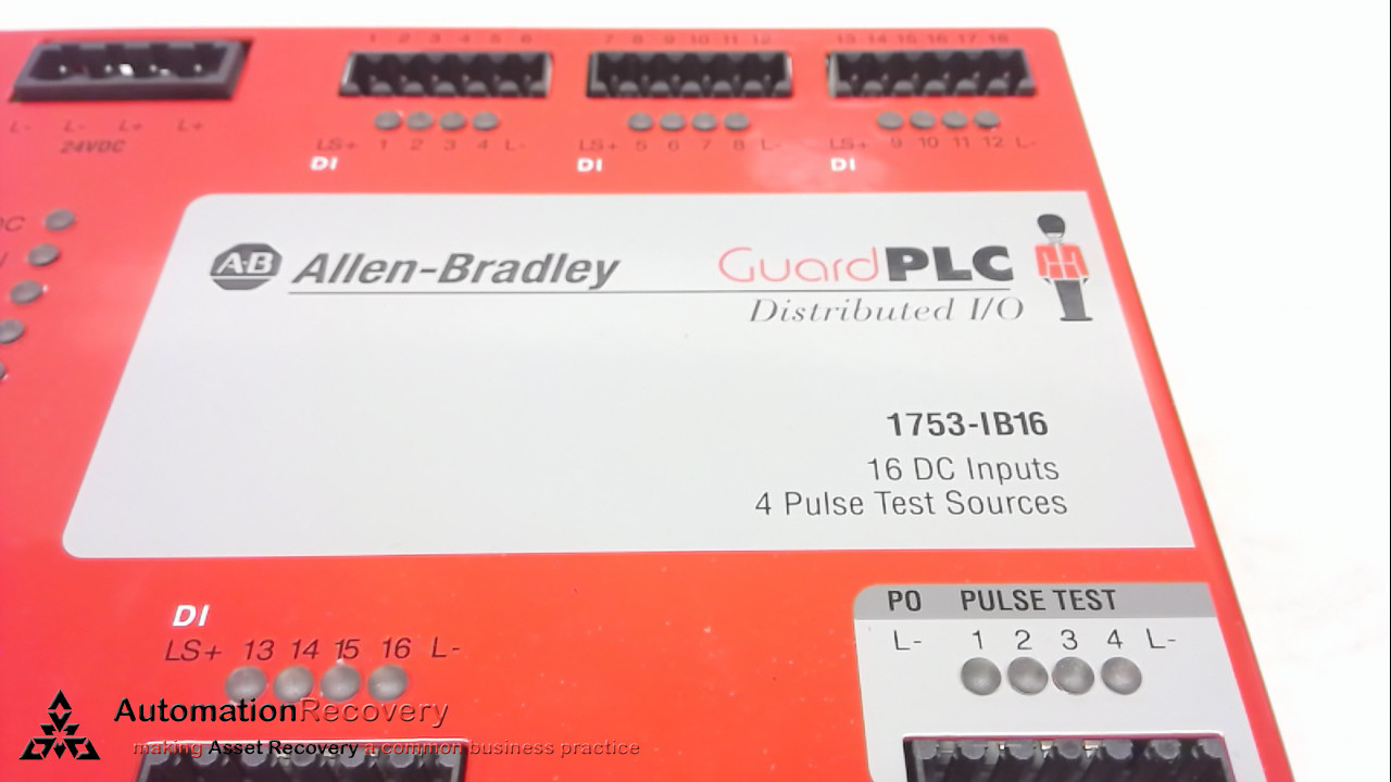 ALLEN BRADLEY 1753-IB16, SERIES A, INPUT MODULE, 16 INPUTS, 24V DC, NEW ...