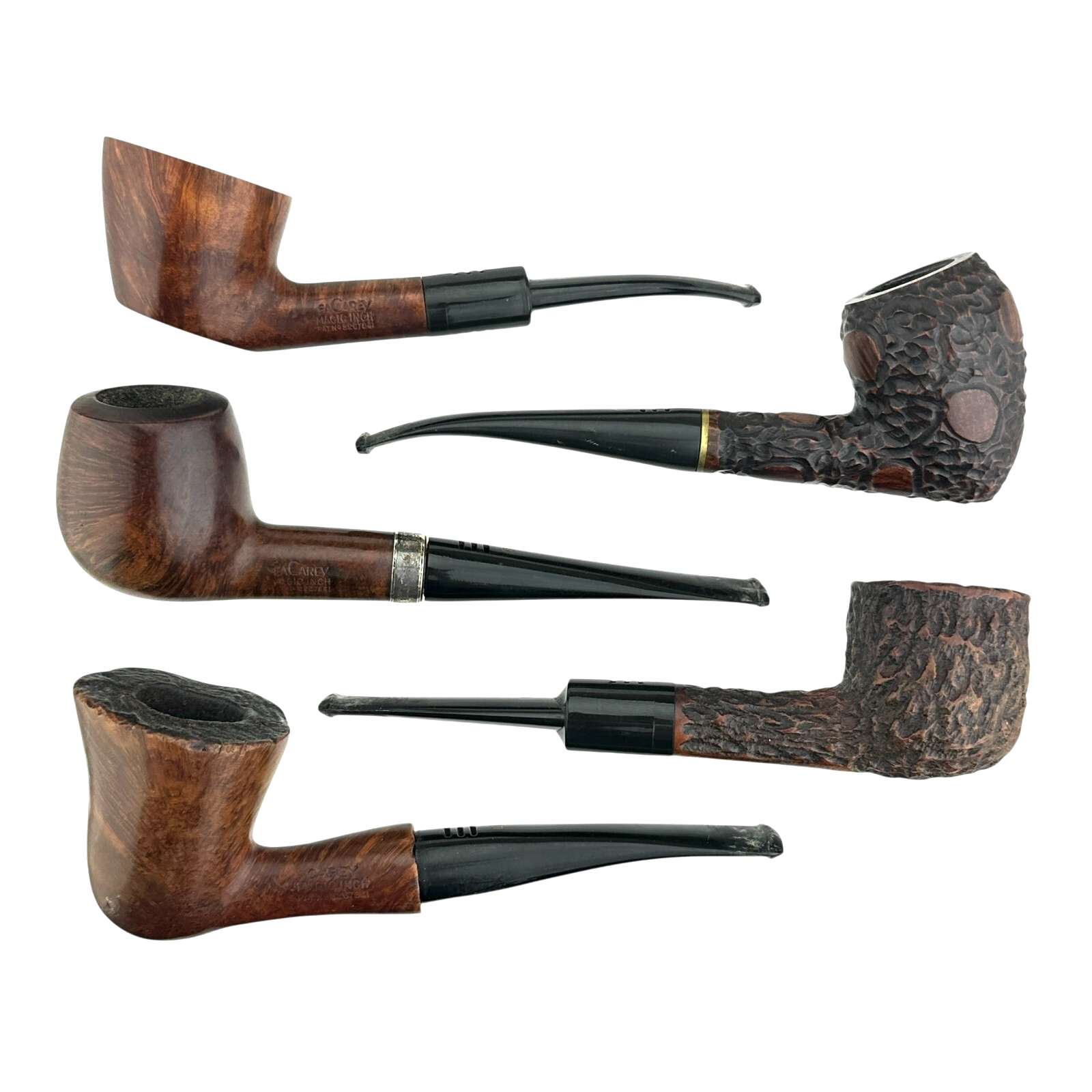 Lot of 5 Carey Magic Inch Pipes All are used and have not been cleaned ...