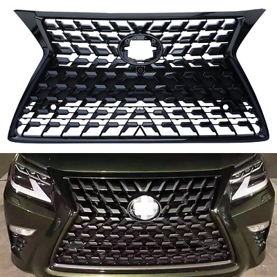 Fits 2014 2015 2016 2017-2022 LEXUS GX460 Front Gloss Black Grille ...