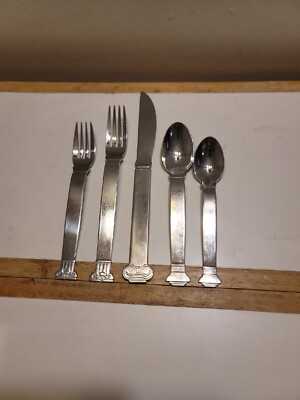Reed & Barton Swid Powell Robert Venturi Scott Brown Flatware 5 Pcs ...