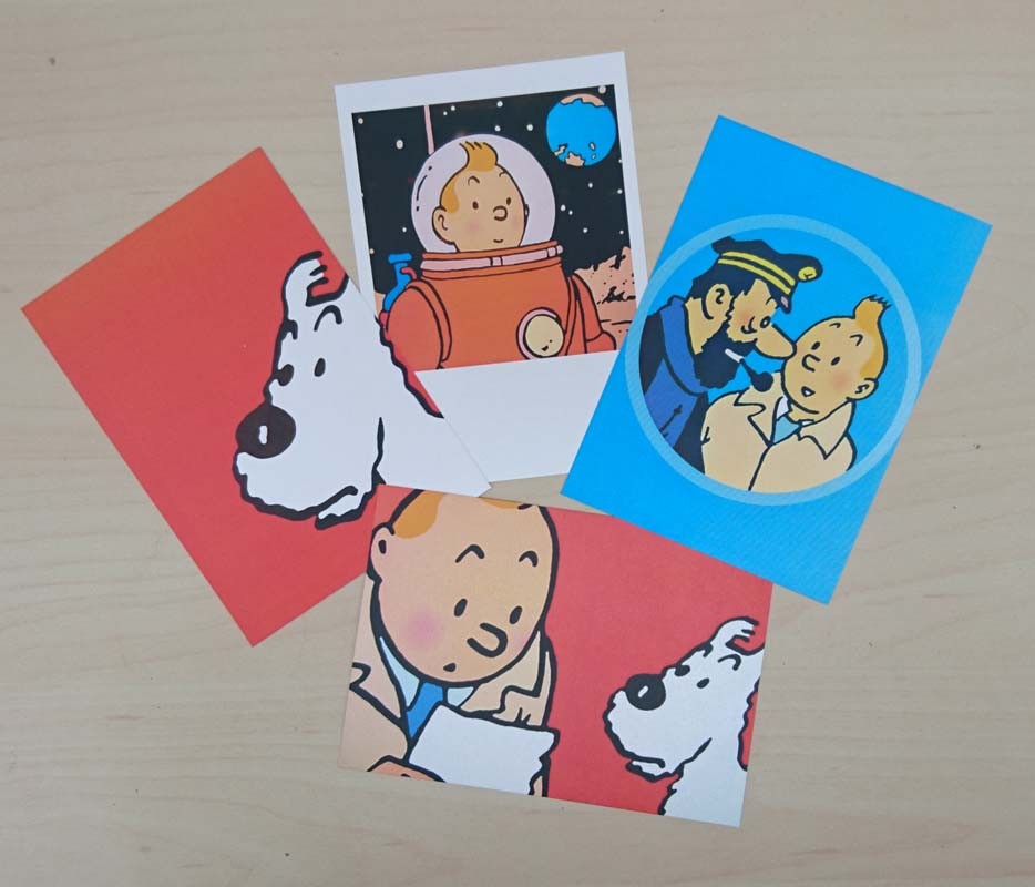 New Collectable Set Of 3 Or 4 TinTin Different Image Postcards 3 ...