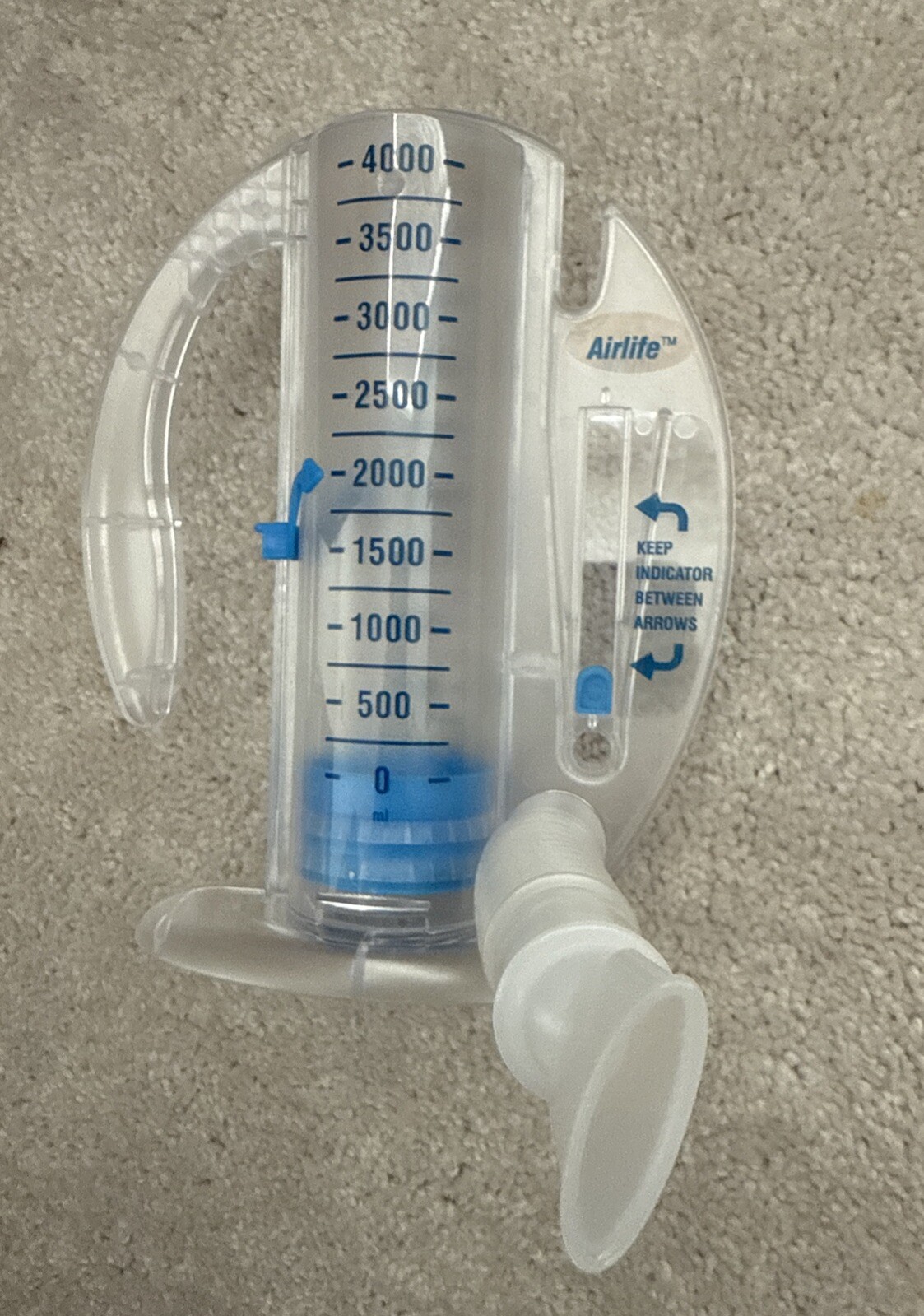 AirLife Volumetric Incentive Spirometer with One-Way Valve - 4000ml ...