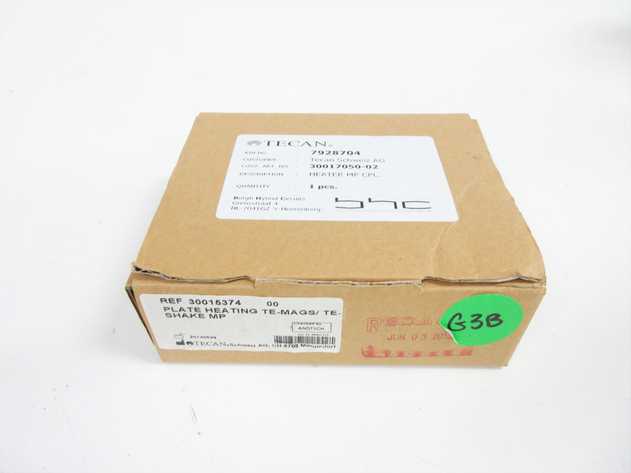 TECAN 30015374 - TECAN US INC. HEATING PLATE TE-SHAKE & TE-MAGS for ...