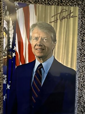 President Jimmy Carter Signed Autographed 4x6 Photo EXTREMELY RARE | eBay