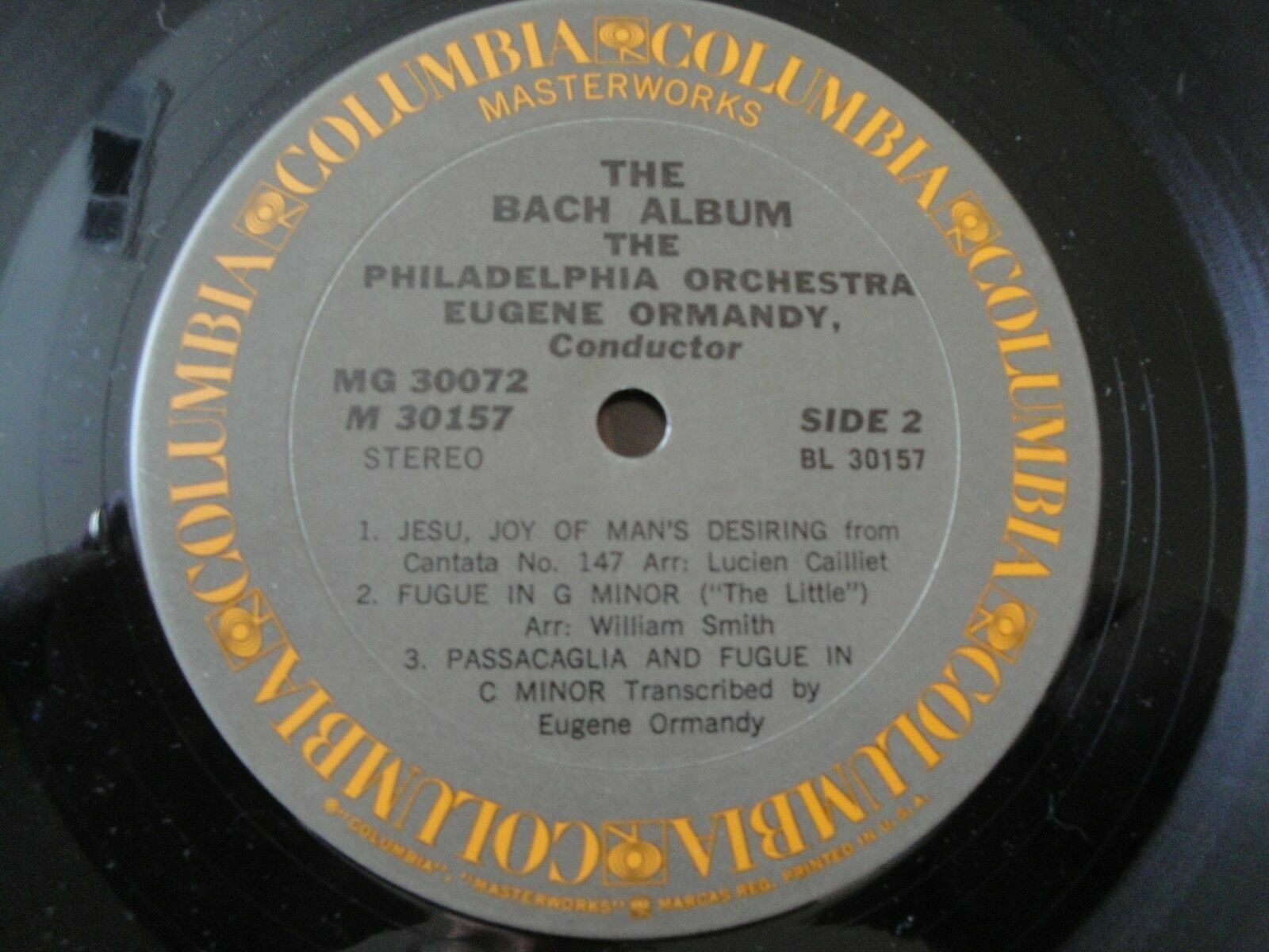 THE BACH ALBUM EUGENE ORMANDY PHILADELPHIA ORCHESTRA 2X VINYL LP ALBUM 1970 VG+ | eBay