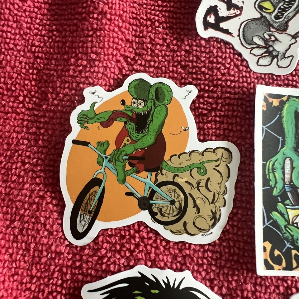 🔥 7 Rat Fink Mouse Ed Big Daddy Roth Hot Rod Art Vinyl Decal Sticker ...