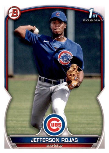 2023 Bowman 1st Jefferson Rojas Rookie RC Insert Set Break Prospect ...
