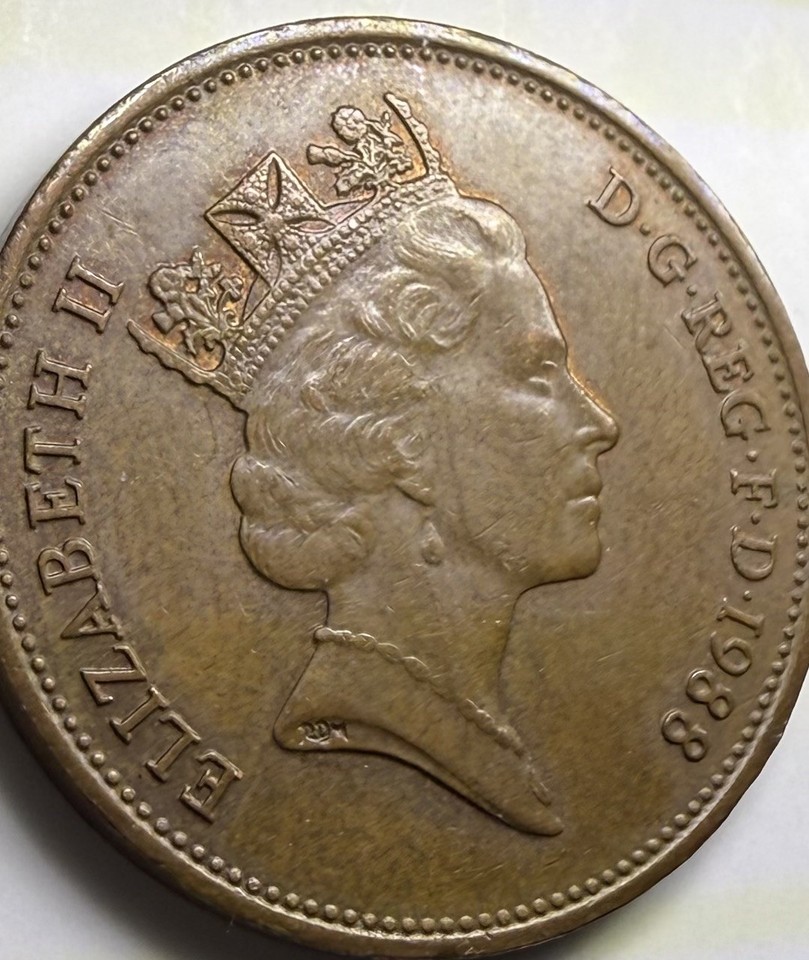 1988 Queen Elizabeth II UK TWO PENCE Rare! | eBay