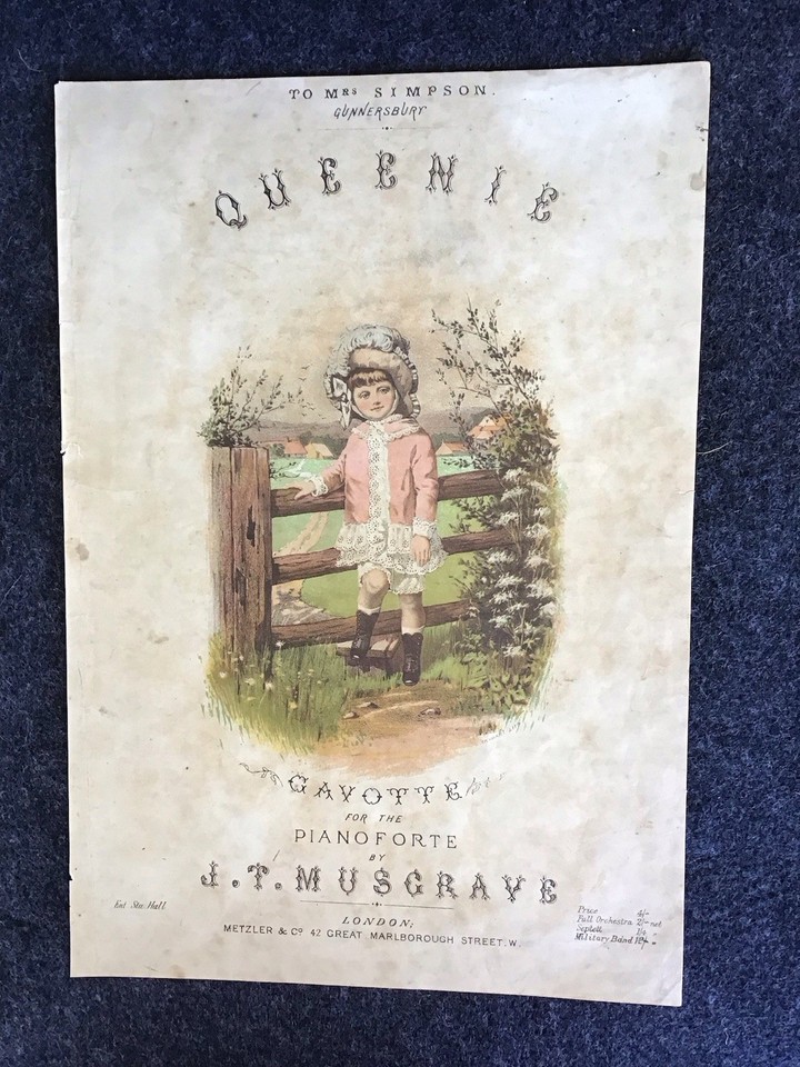 2 X 19 th CENTURY MUSIC SHEET LITHOGRAPHS. Australian | eBay Australia