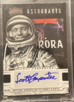 Scott Carpenter Signed 2012 Panini Trading Card Auto 58/99 NASA ...